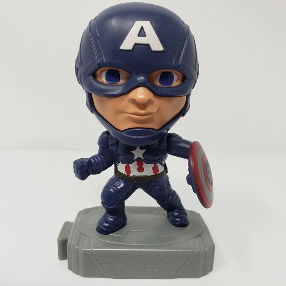 Toys | Marvel Captain America Blue Suit Figurine 219 Mcdonalds Happy ...